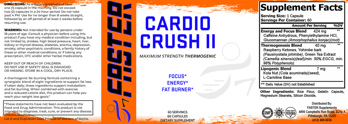 Cardio Crush II – FASTER Supplements